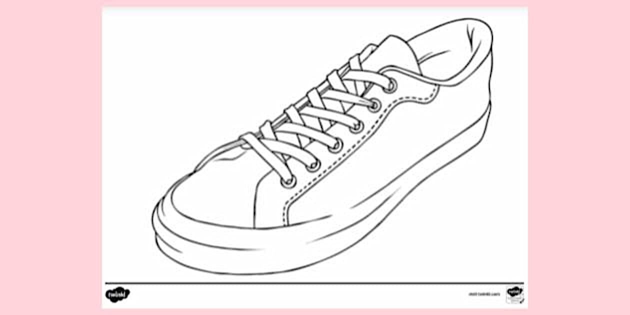 Sneaker Colouring Sheet | Colouring Sheets (teacher made)