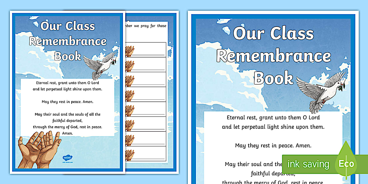 Our Class Remembrance Book (Teacher-Made) - Twinkl