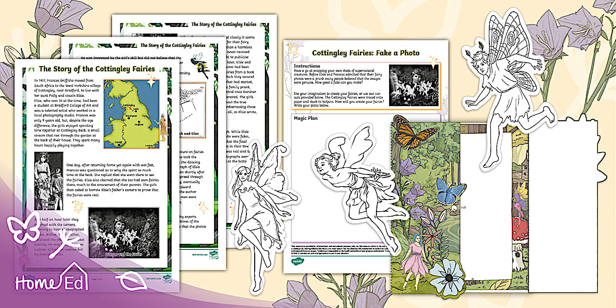 Cottingley Fairies: Fake a Fairy Photo (teacher made)