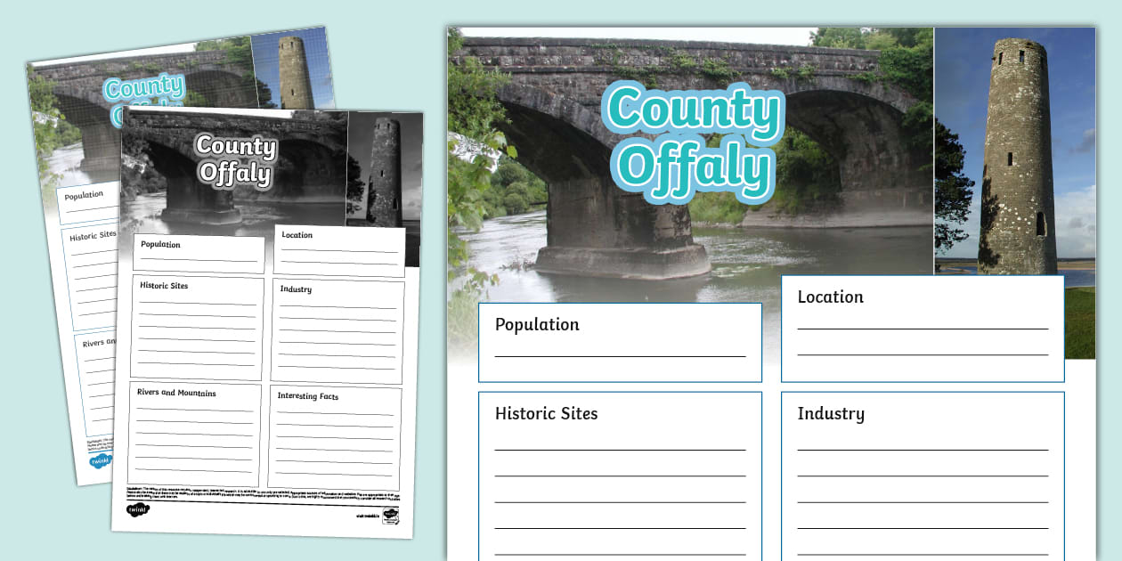 County Offaly Fact File Template (teacher made) - Twinkl
