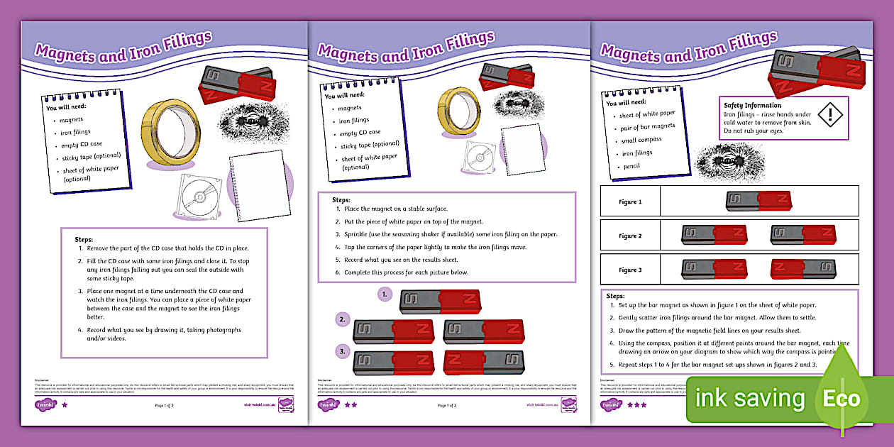 Magnetic Iron Filings Science Activity | Twinkl STEM