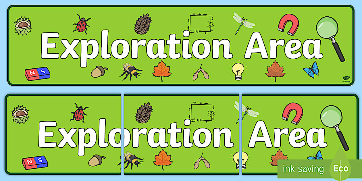 👉 Exploration Area Display Banner (Teacher-Made) - Twinkl
