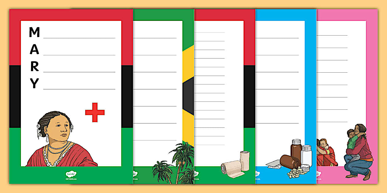 Mary Seacole Acrostic Poems Writing Frames (Teacher-Made)