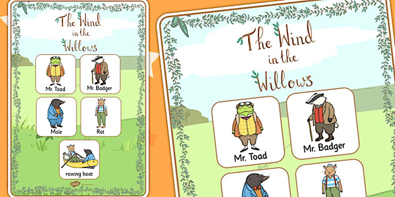 The Wind in the Willows Vocabulary Poster - Twinkl