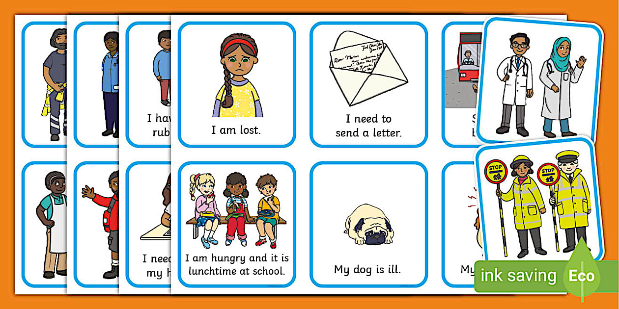 People Who Help Us Incident Matching Cards (teacher made)