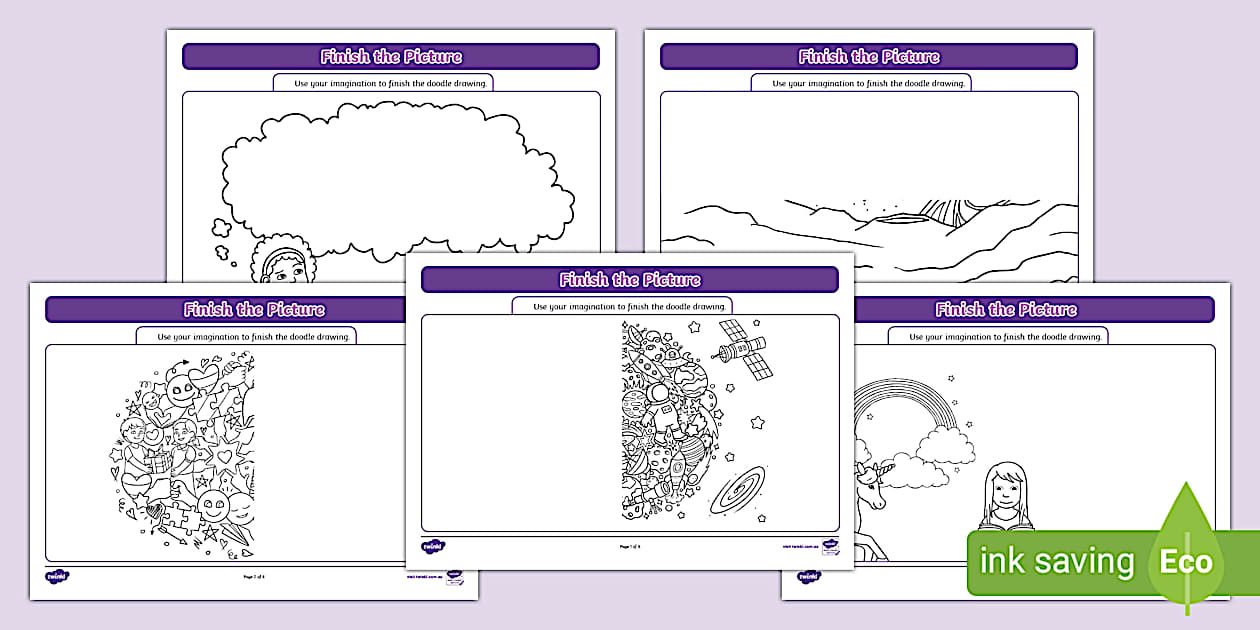 Finish the Picture - Imagination Doodles (teacher made)