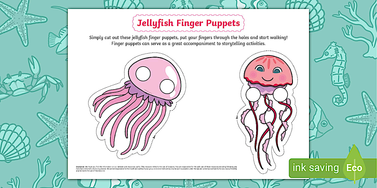Jellyfish Finger Puppets (Teacher-Made) - Twinkl