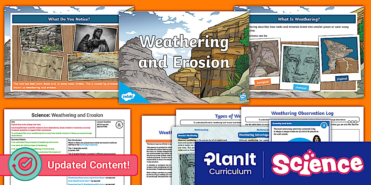 Science: Rocks: Weathering and Erosion Year 3 Lesson 3
