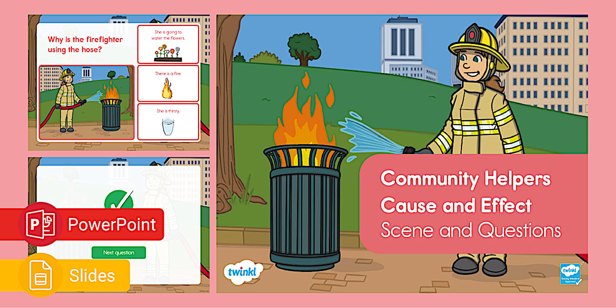 Community Helper Cause and Effect PowerPoint & Google Slides