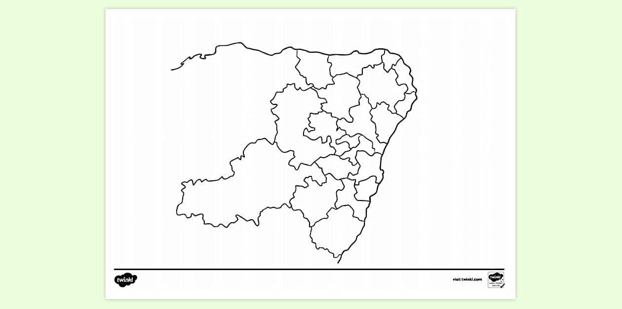 Aberdeenshire No Labels Colouring Sheet | Colouring Sheets