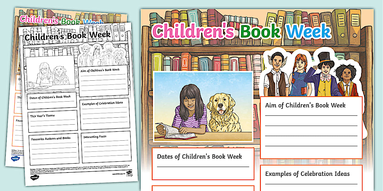 Children's Book Week Fact File Template (teacher made)