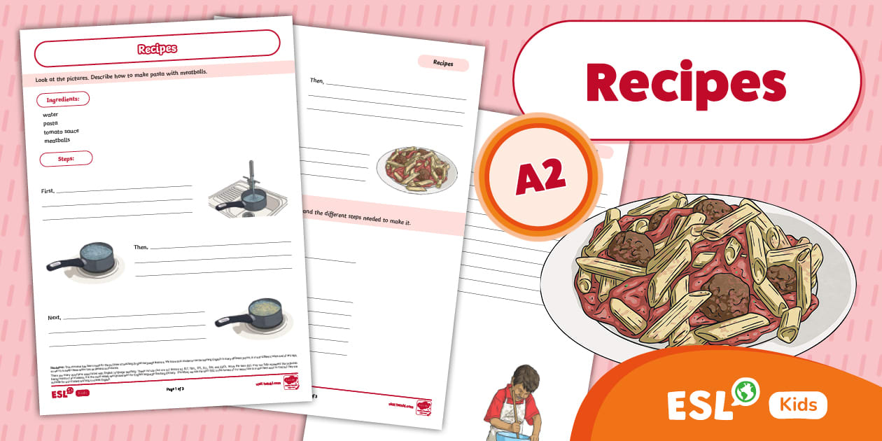 ESL Cooking Activities for Kids