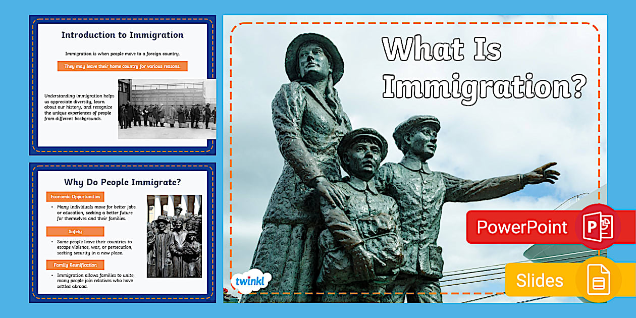 What Is Immigration? PowerPoint & Google Slides for 3rd-5th