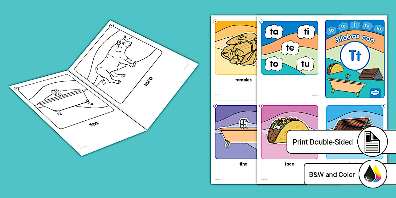 Libros fonéticos - Sílabas con Tt (creat de profesori)