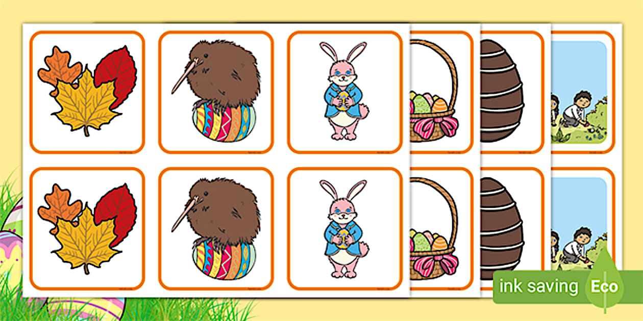 New Zealand Easter Memory Game