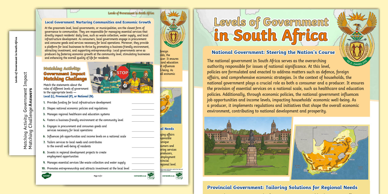 Levels of Government in South Africa