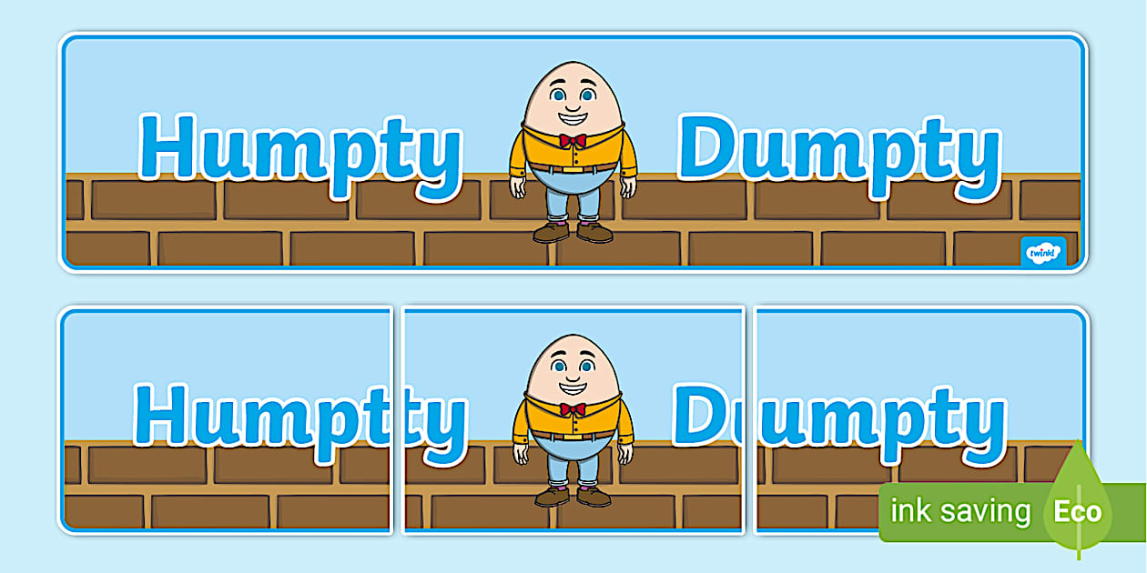 Humpty Dumpty Display Banner (teacher made) - Twinkl