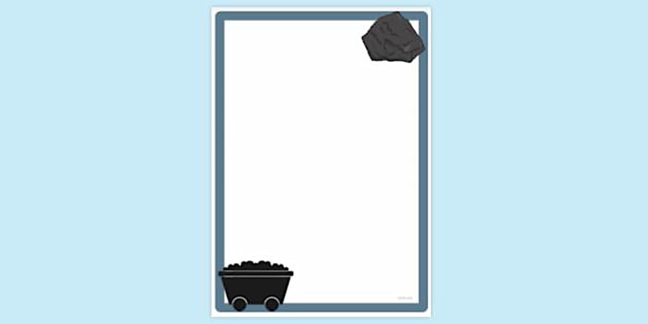 Coal Truck Symbol Page Border | Page Borders | Twinkl