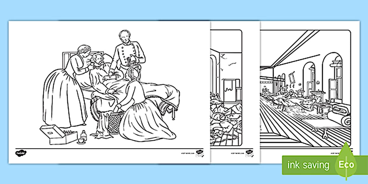 Florence Nightingale Colouring Pages | Twinkl (teacher made)