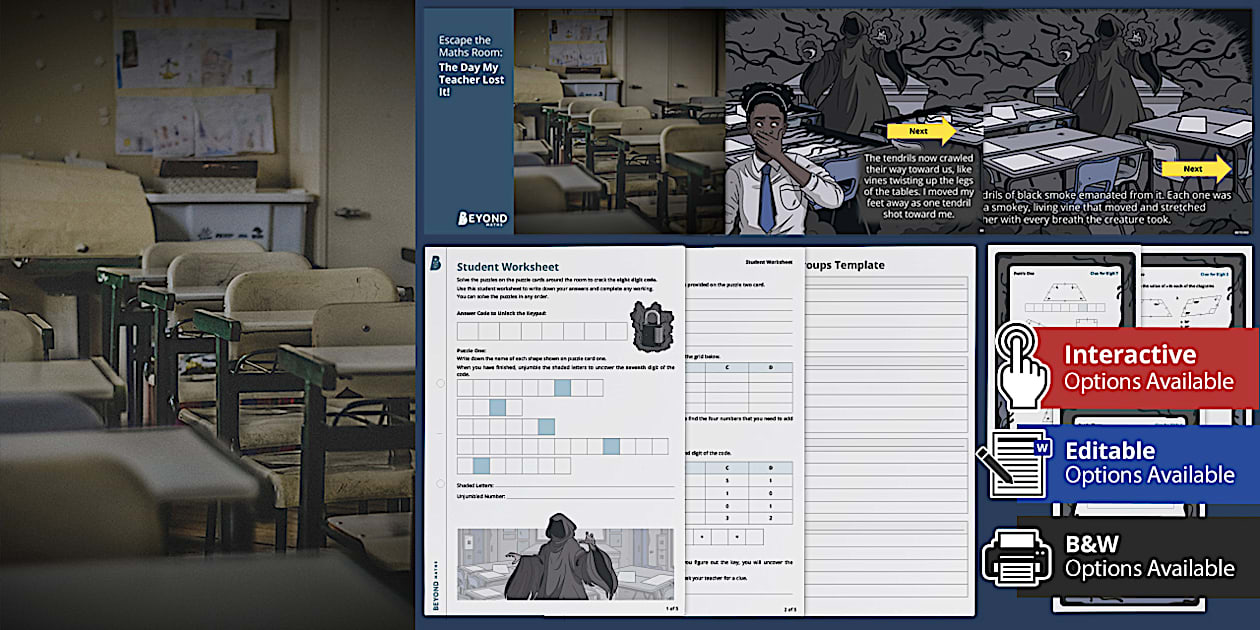 Escape the Maths Room: Angles and 2D Shapes (teacher made)