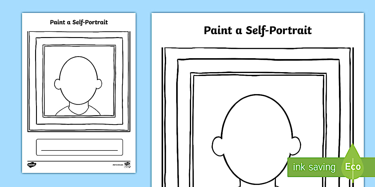 Editable Paint a Self-Portrait Art Activity | Art Teaching Resource