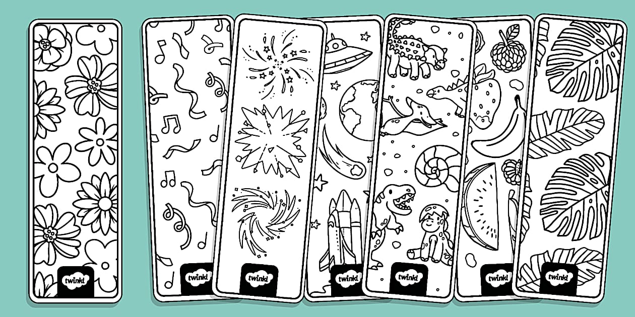* NEW * Colour Your Own Bookmarks (teacher made) - Twinkl