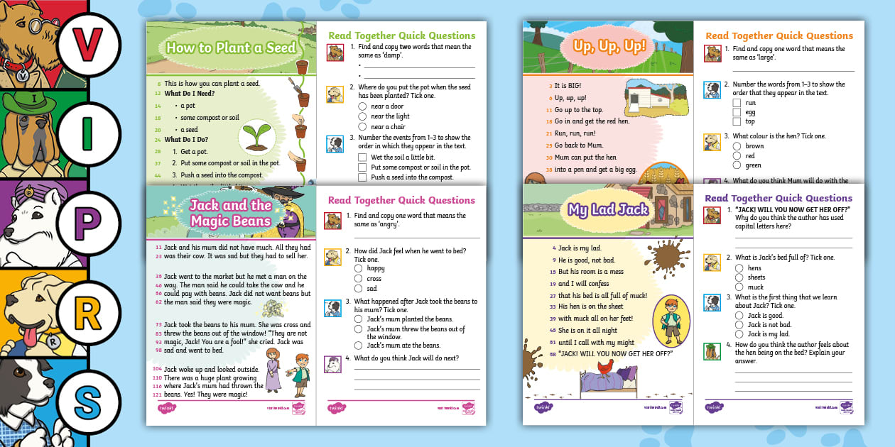 60-Second Reads: Jack and the Beanstalk (Phases 2-5) Pack