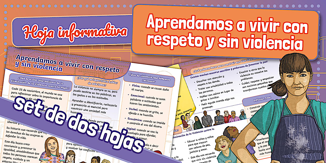 Hoja de información: Convivir sin violencia