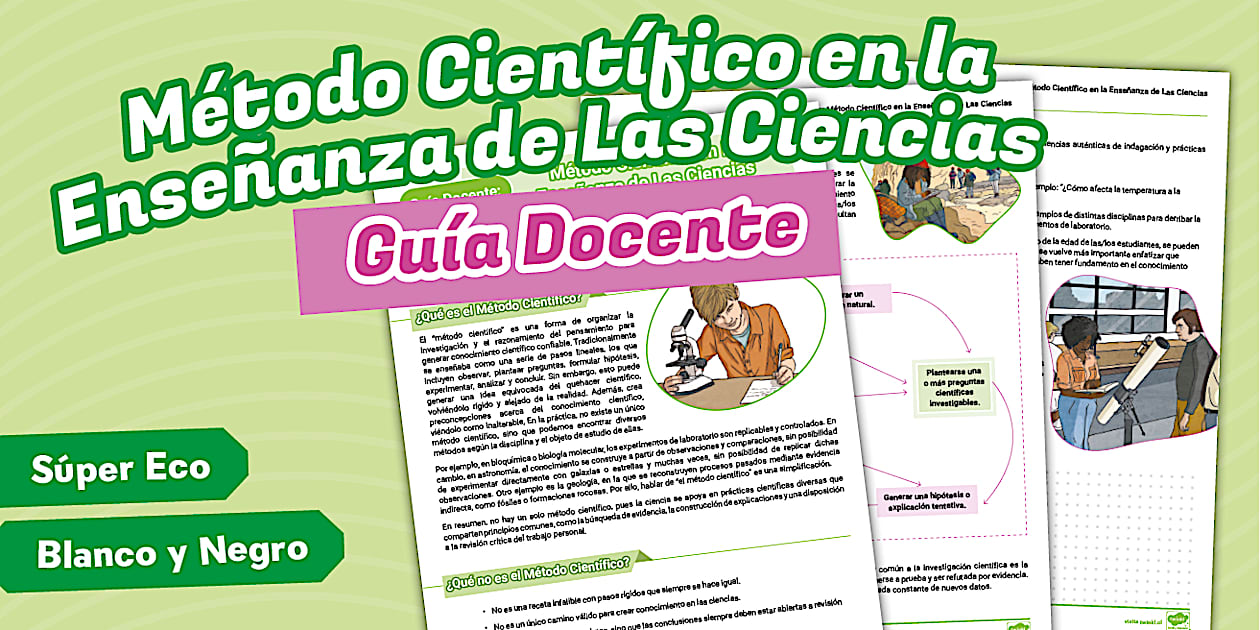 Guía Docente | Método Científico | Enseñanza de las Ciencias