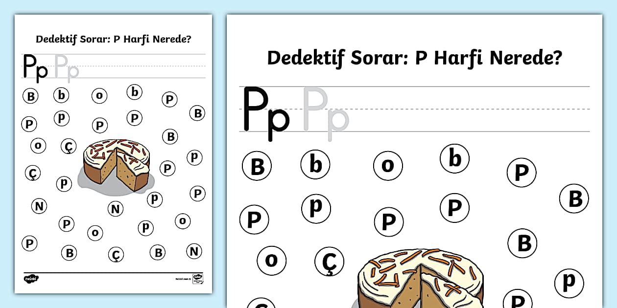 Dedektif Sorar: P Harfi Nerede? (Teacher-Made) - Twinkl
