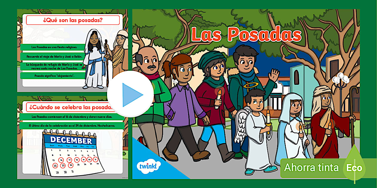 PowerPoint: Las posadas - Twinkl
