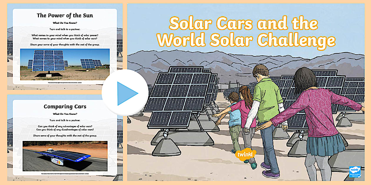 Solar Cars and the World Solar Challenge PowerPoint - Twinkl