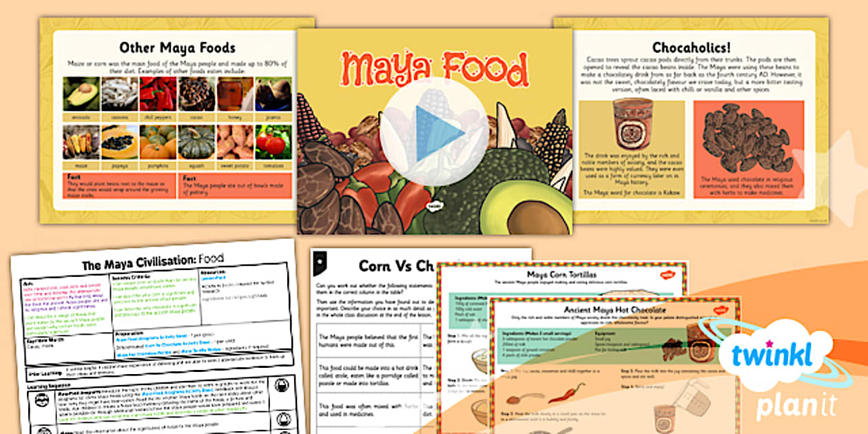 Maya Food Lesson Plan 6 - Year 5 & 6 History (teacher made)