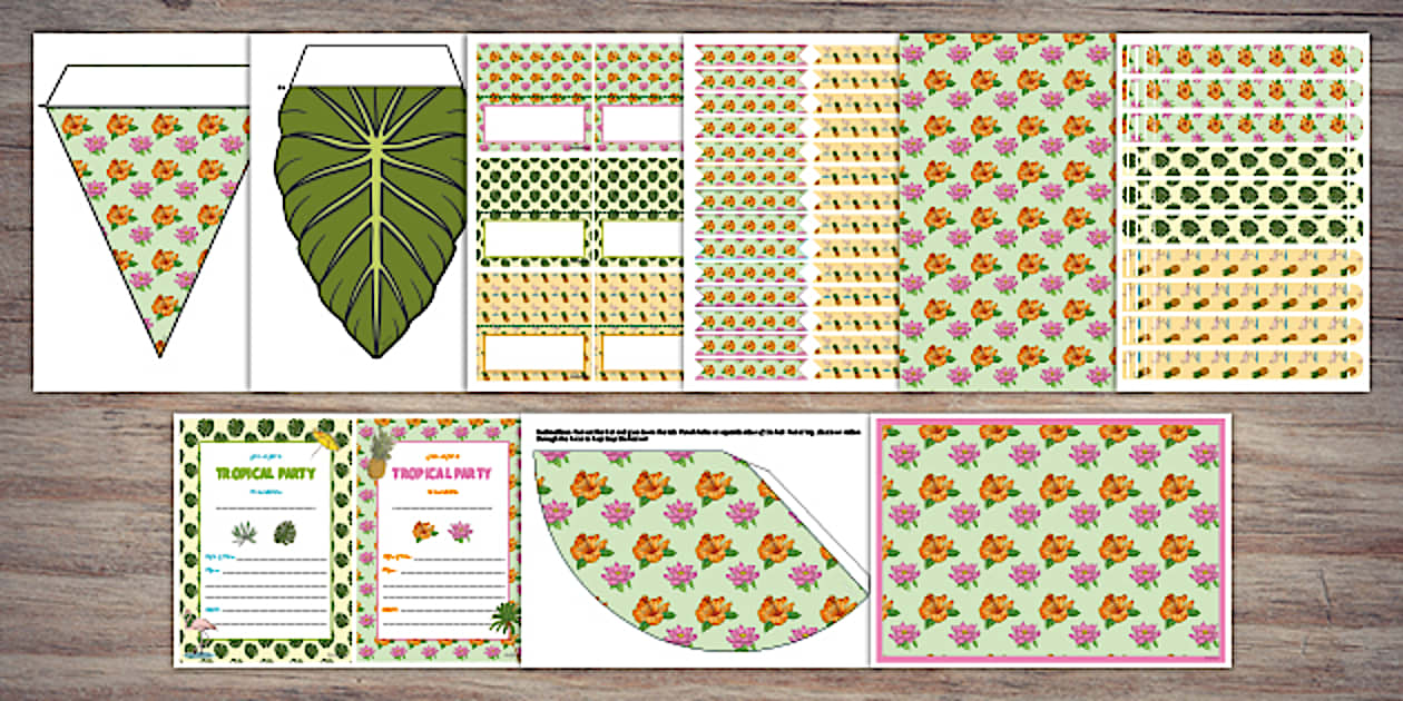 Tropical Party Pack | Twinkl Party (teacher made) - Twinkl