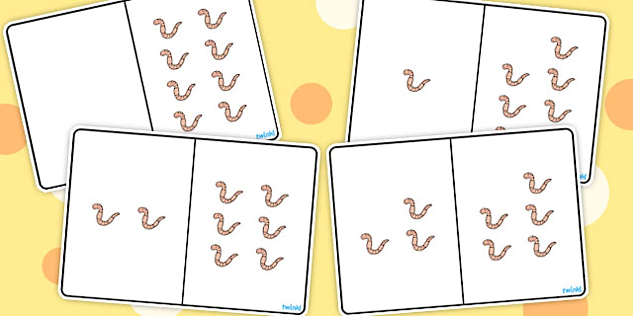 Worm Counting Number Bonds to 8 - Twinkl