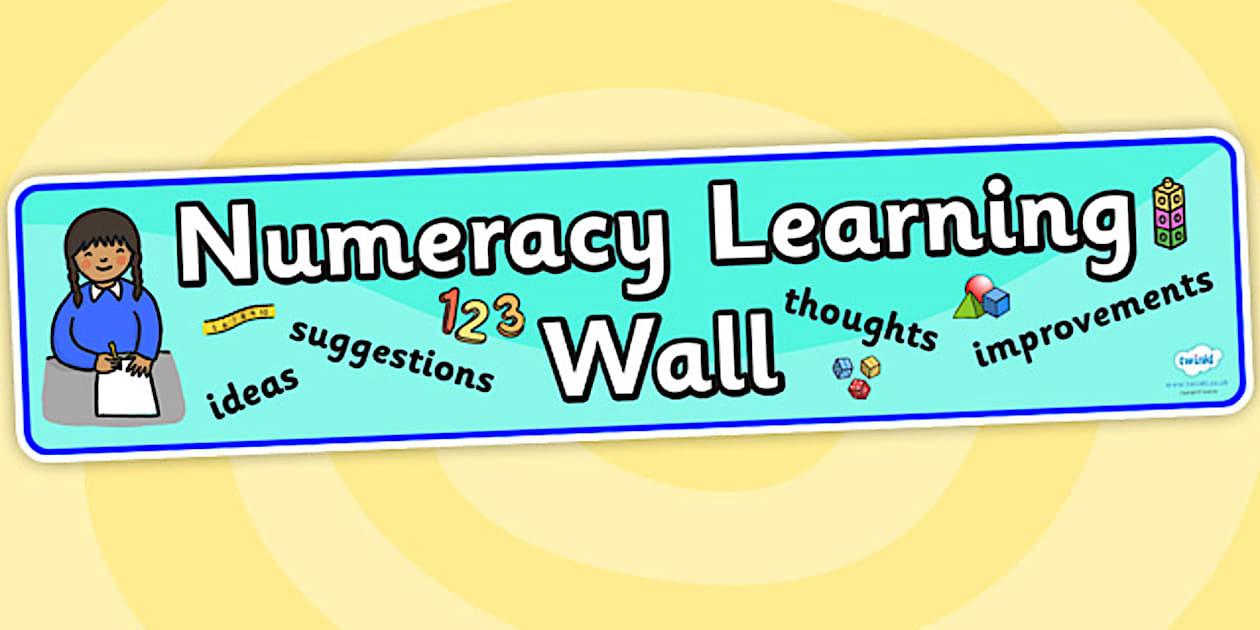 👉 Numeracy Learning Wall Display Banner - Twinkl