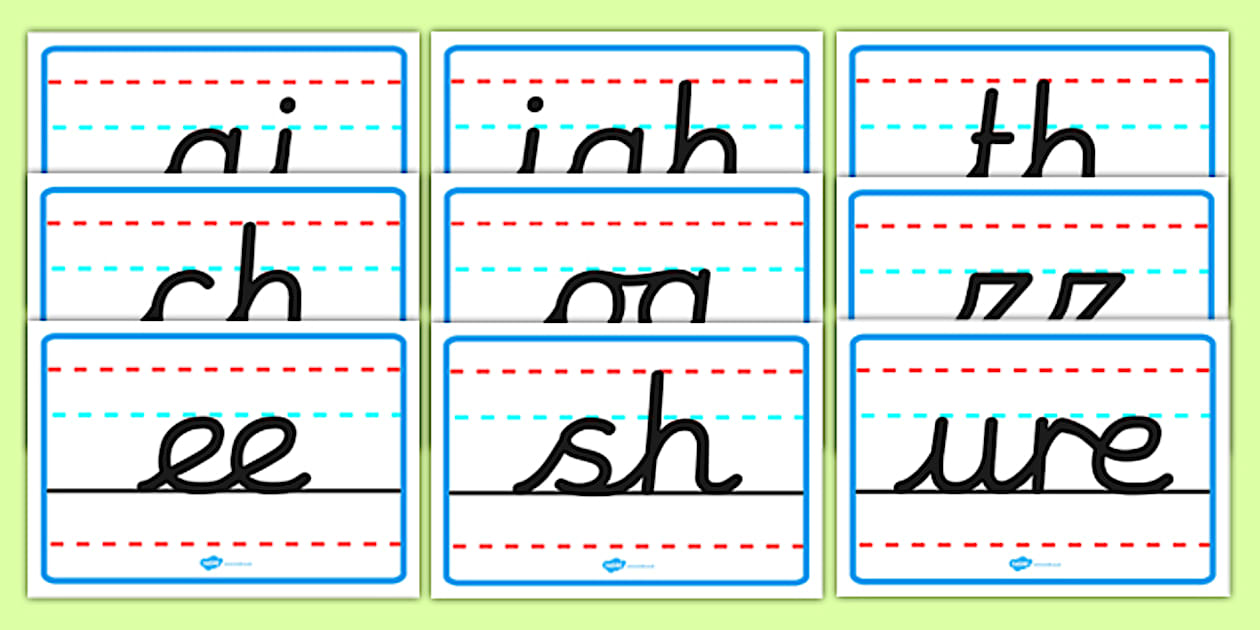 Precursive Phase 3 Handwriting Posters (teacher made)
