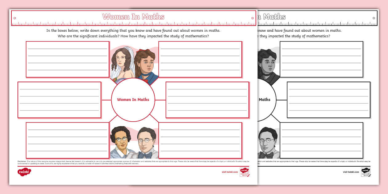 Women In Maths Mind Map - Twinkl English (Teacher-Made)