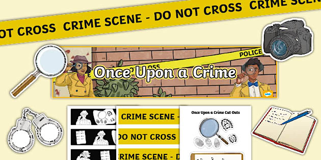 Once Upon a Crime Book Display Pack (teacher made) - Twinkl