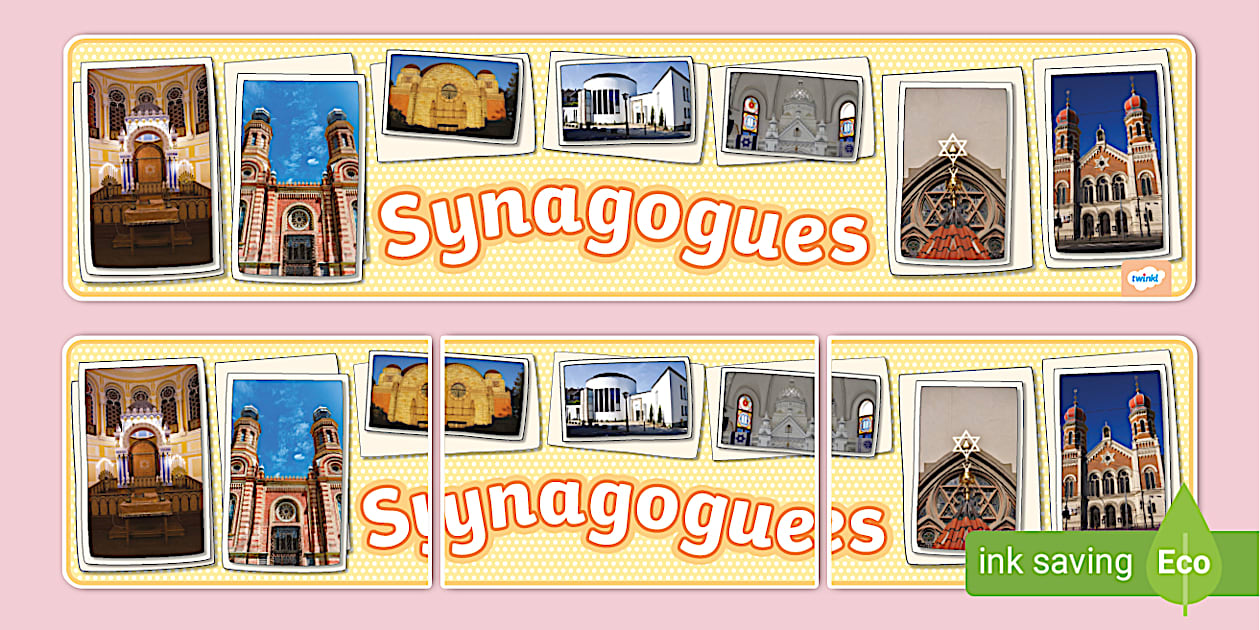 Synagogues Display Banner (Teacher-Made) - Twinkl