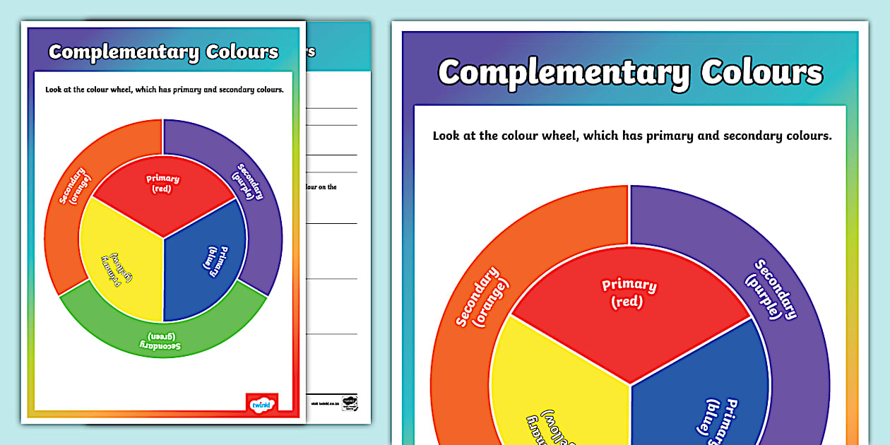 Complementary Colours - Activity Sheet (teacher made)