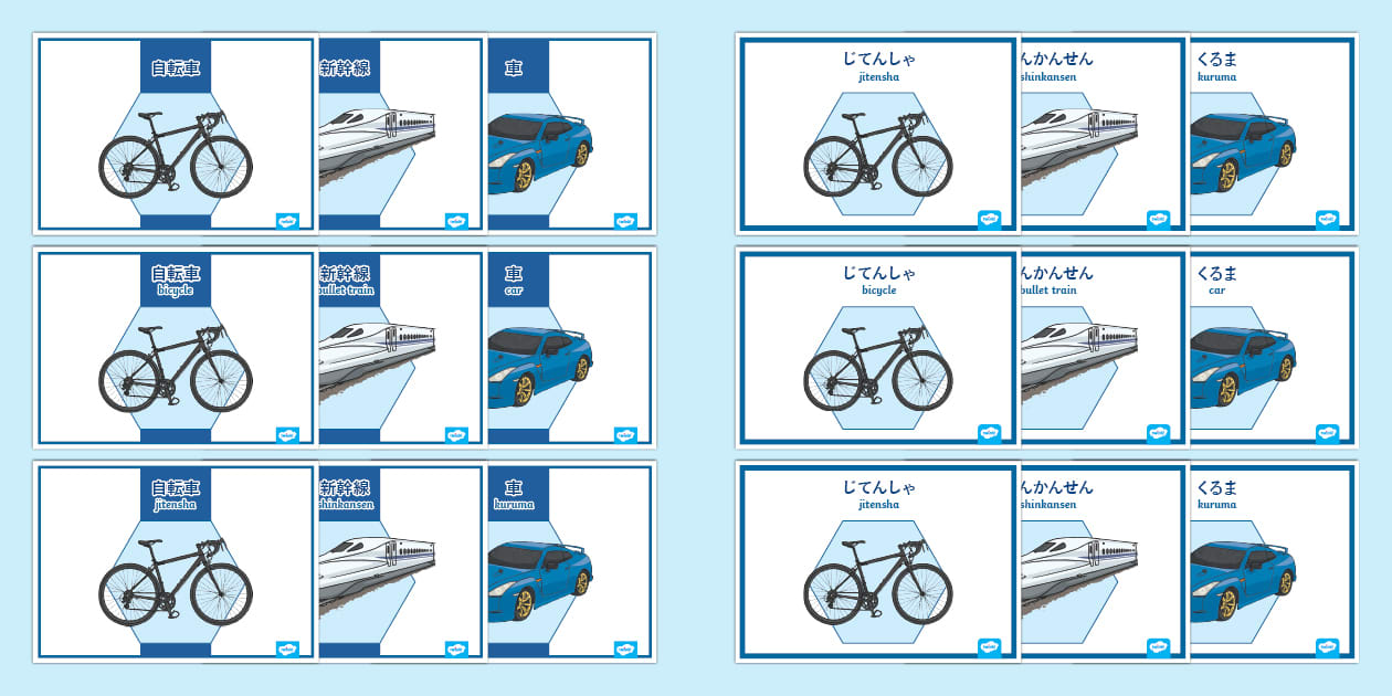 Japanese Transport Display Posters (teacher made) - Twinkl