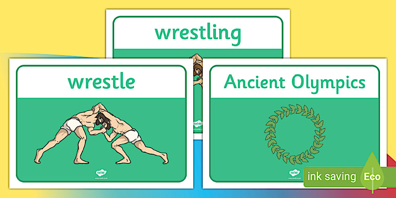 Greco Roman Wresting Display Poster (teacher made) - Twinkl