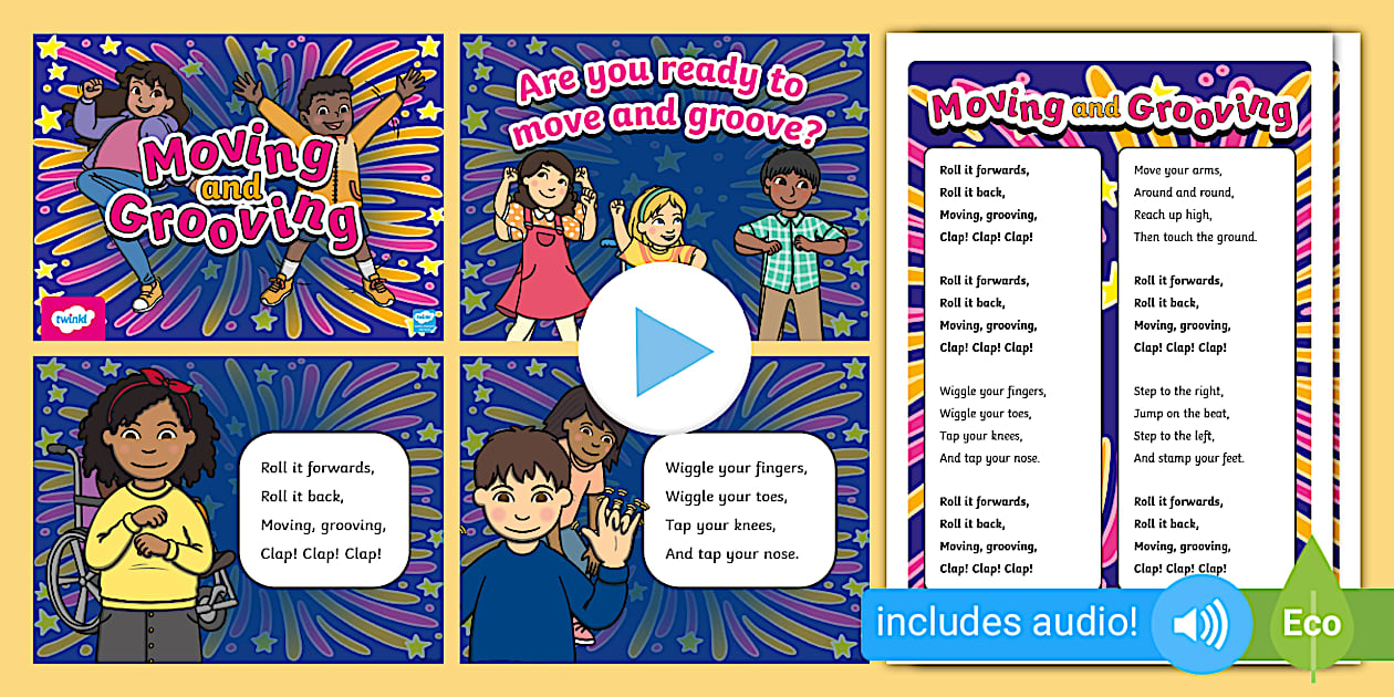 👉 Moving and Grooving - An Action Song About Moving To Music