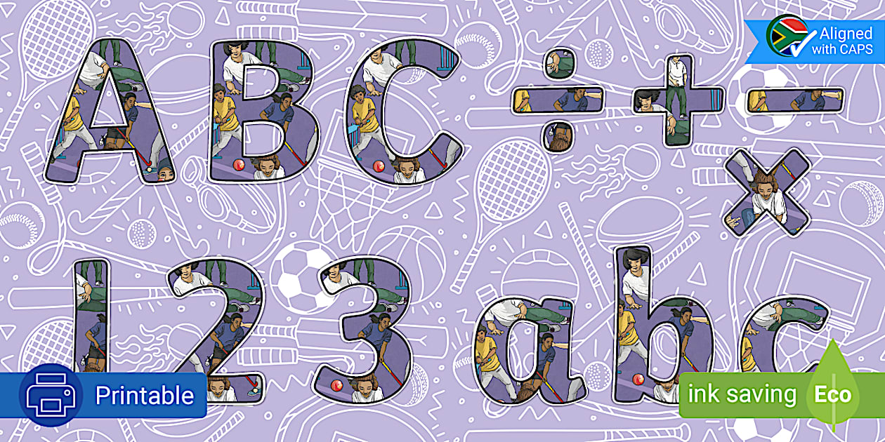 Grade 6 Phys Ed Striking and Fielding Display Lettering