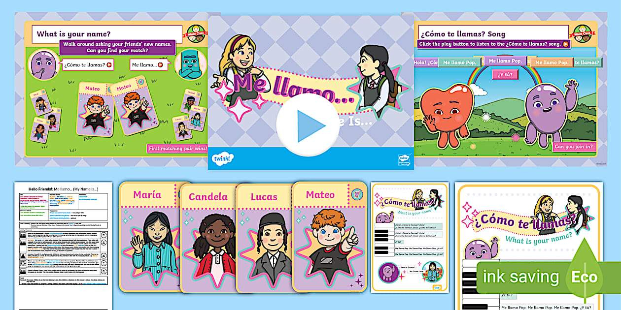 👉 PlanIt KS1 Spanish Lesson: My name is... (Teacher-Made)