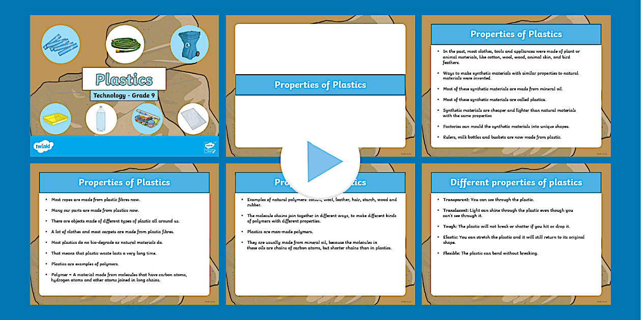 Plastics PowerPoint (teacher made) - Twinkl