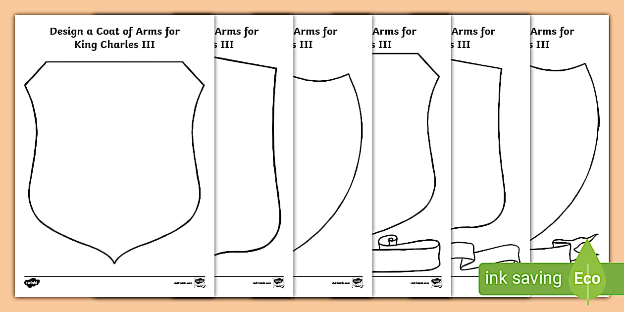 Design a Coat of Arms for King Charles III (teacher made)