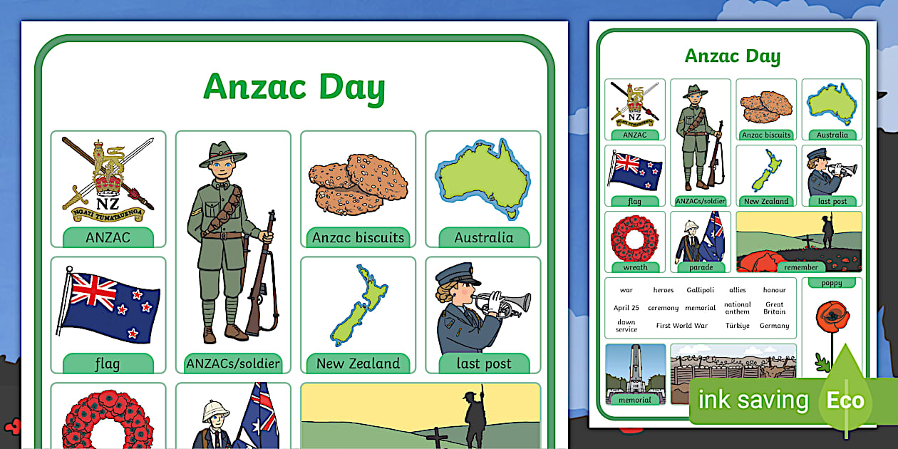 New Zealand Anzac Day Word Grid - English - Events - Twinkl