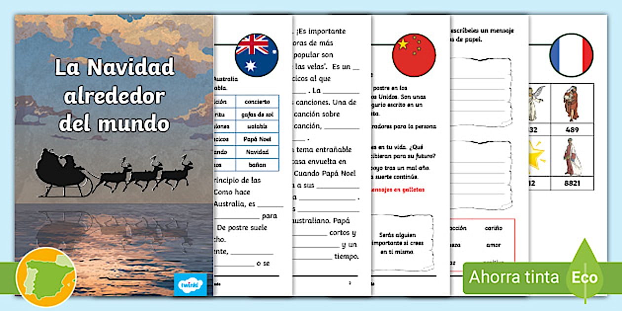 Cuadernillo: La Navidad alrededor del mundo (teacher made)